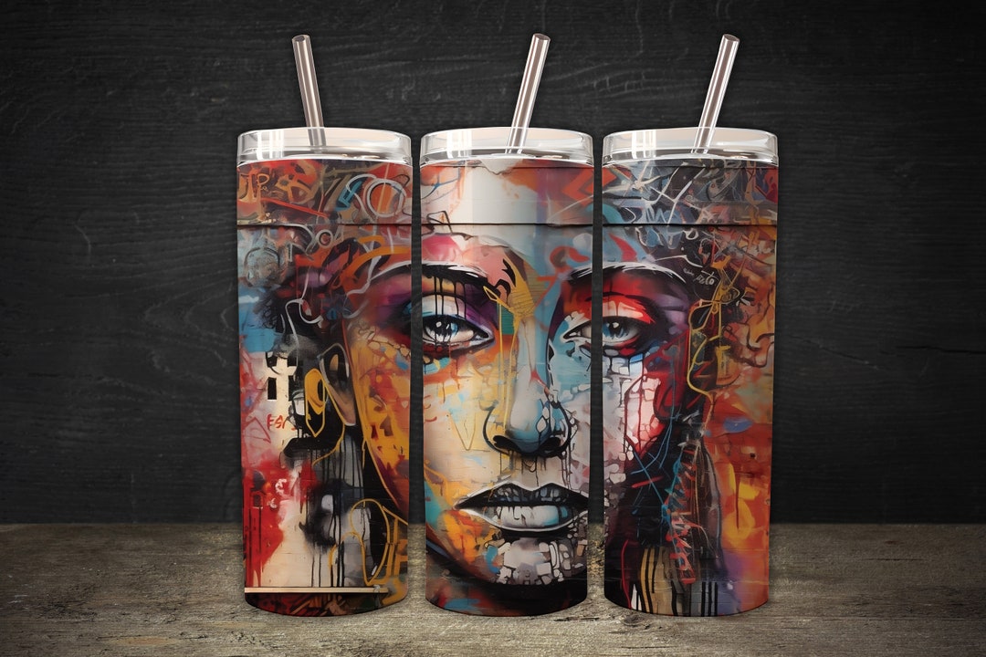 Beautiful Graffiti Sublimation Tumbler Wrap, Graffiti Sublimation ...