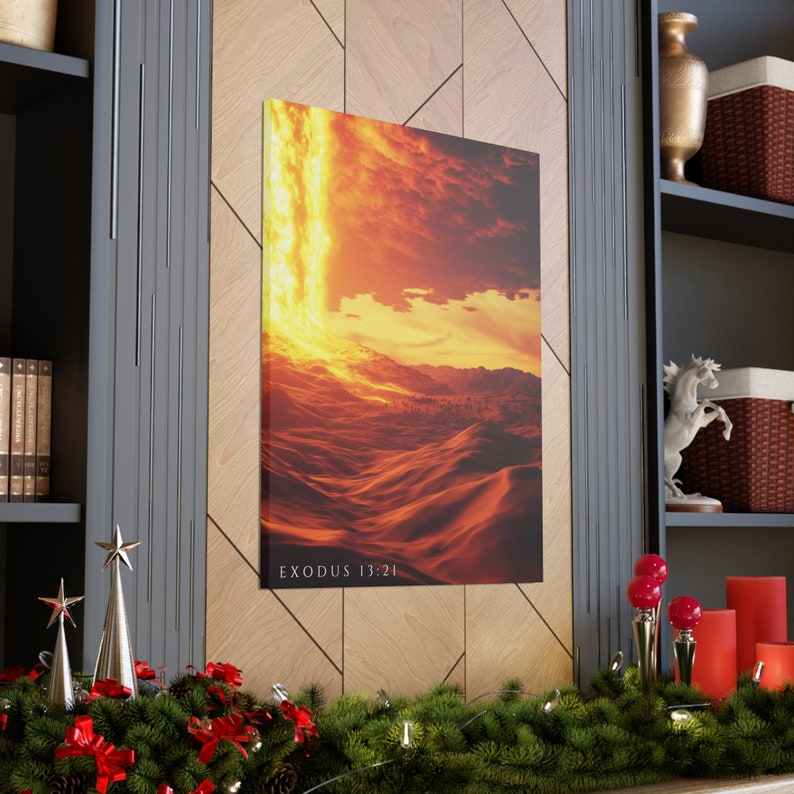 Pillar of Fire Canvas - Etsy