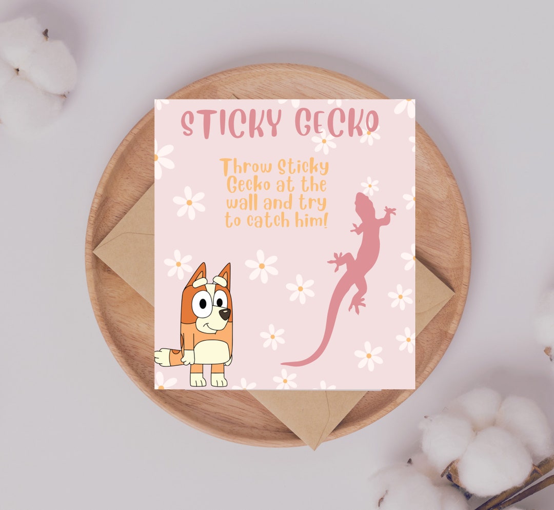 Sticky Gecko Bluey Party Favors for Girl Party Blue Dog Theme Girls ...