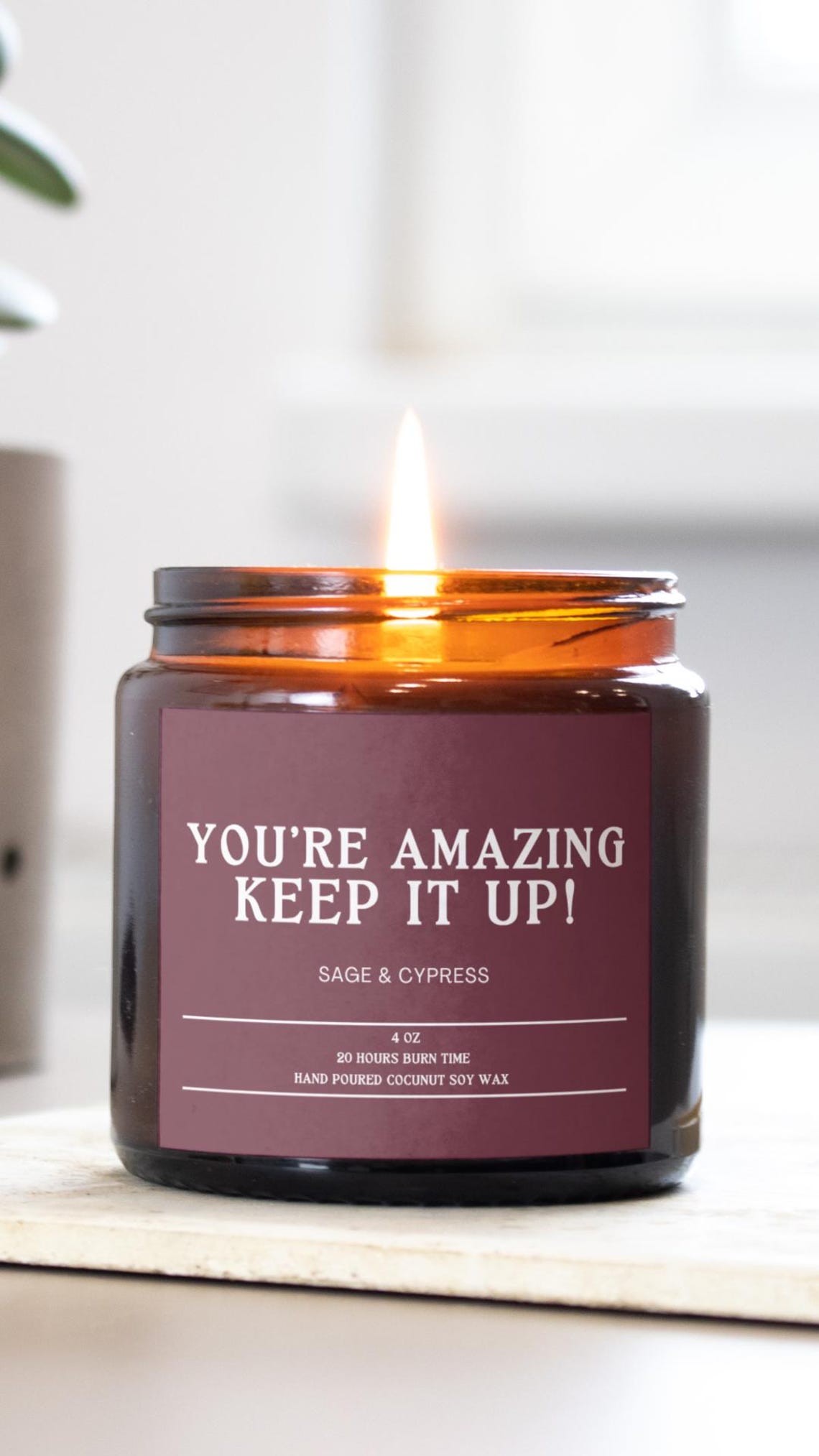 Employee Appreciation Gift Candle Decor for Desk Candle Work Promotion ...