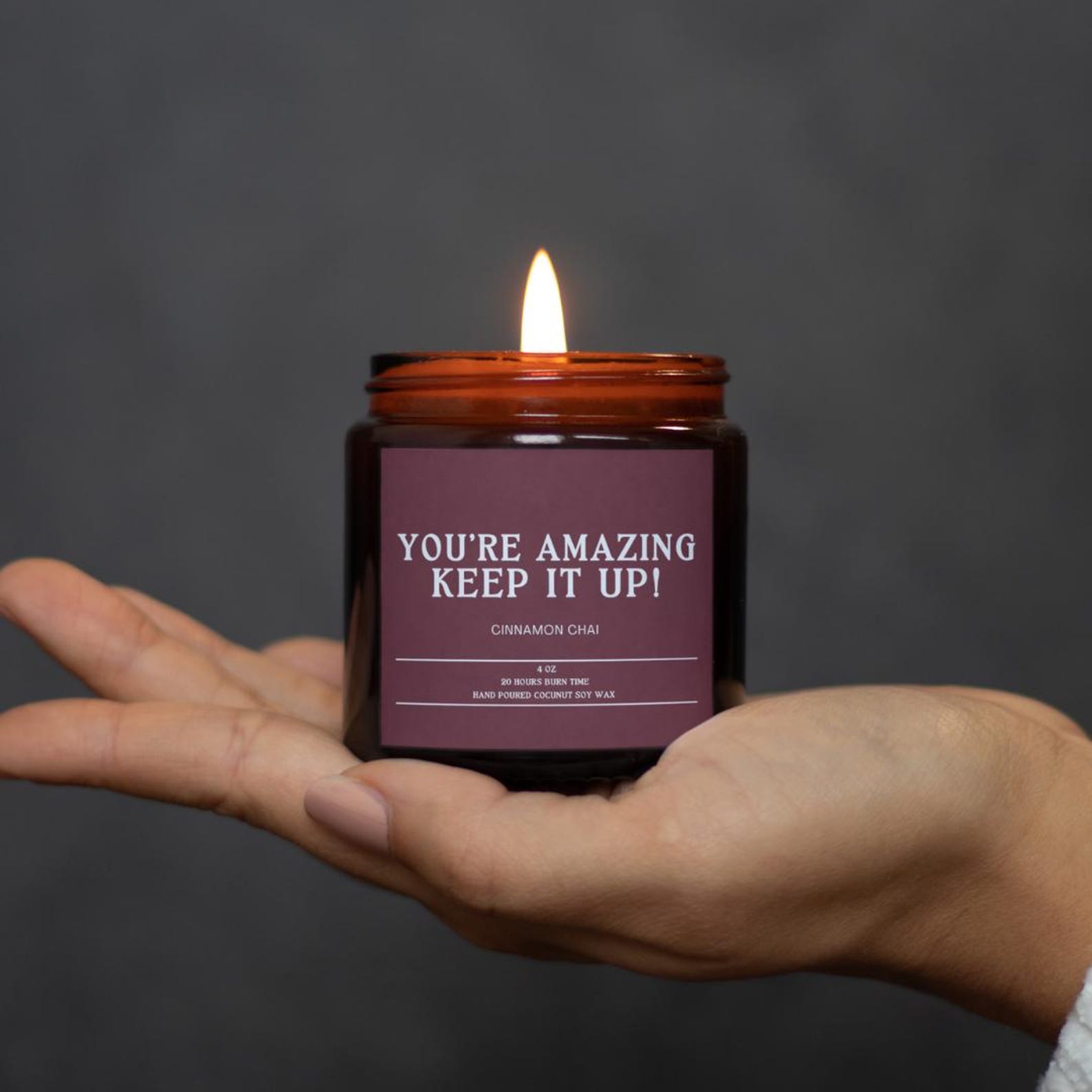 Employee Appreciation Gift Candle Decor for Desk Candle Work Promotion ...