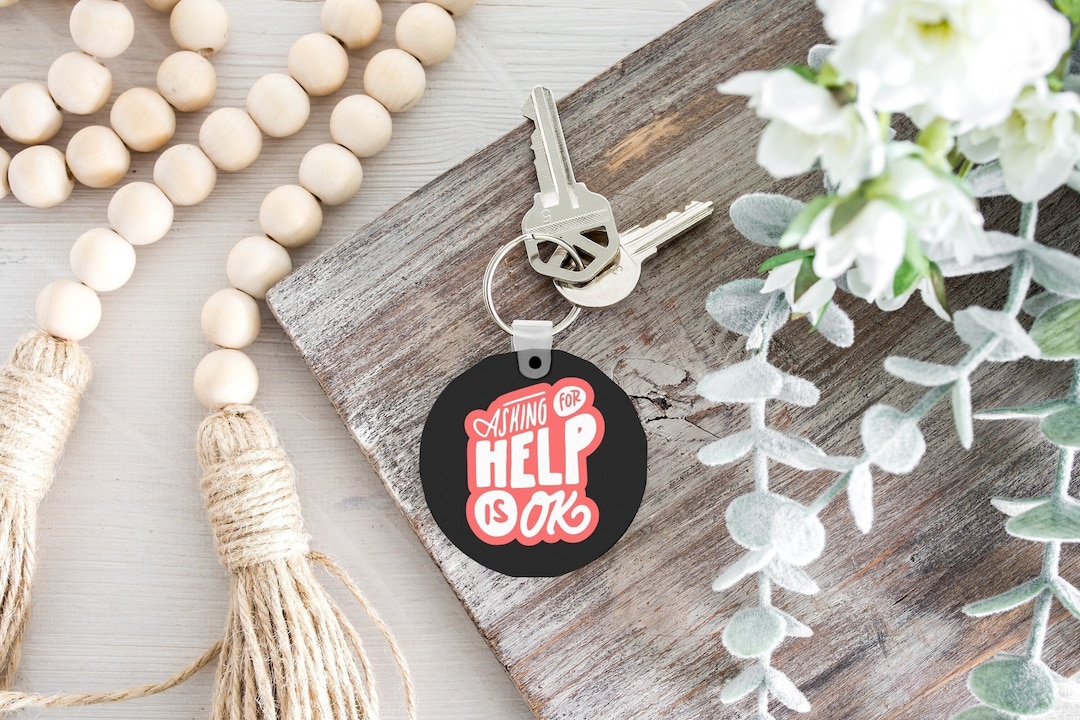 Positive Affirmation Keychain Encouraging Self Care Key Ring - Etsy