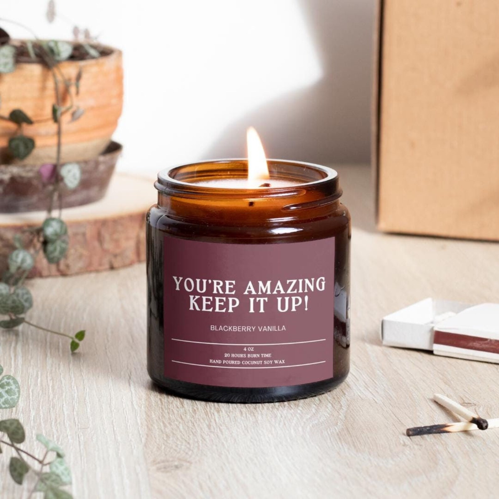 Employee Appreciation Gift Candle Decor for Desk Candle Work Promotion ...