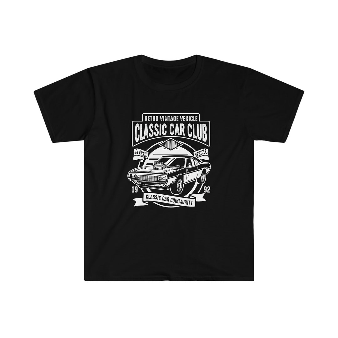 Vintage Classic Car Club T-shirt - Etsy