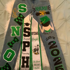 Custom Birthday/graduation Corset and Jeans Set. - Etsy