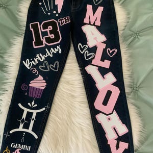 Custom Birthday/graduation Corset and Jeans Set. - Etsy