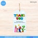 Party Favors Tags, Mario Birthday Thank You Label, Birthday Party Gift ...