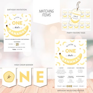 Banana Themed Party Favors Tags, That's Banana Birthday Thank You Label ...