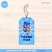 Party Favors Tags, Editable Hedgehog Birthday Thank You Label ...