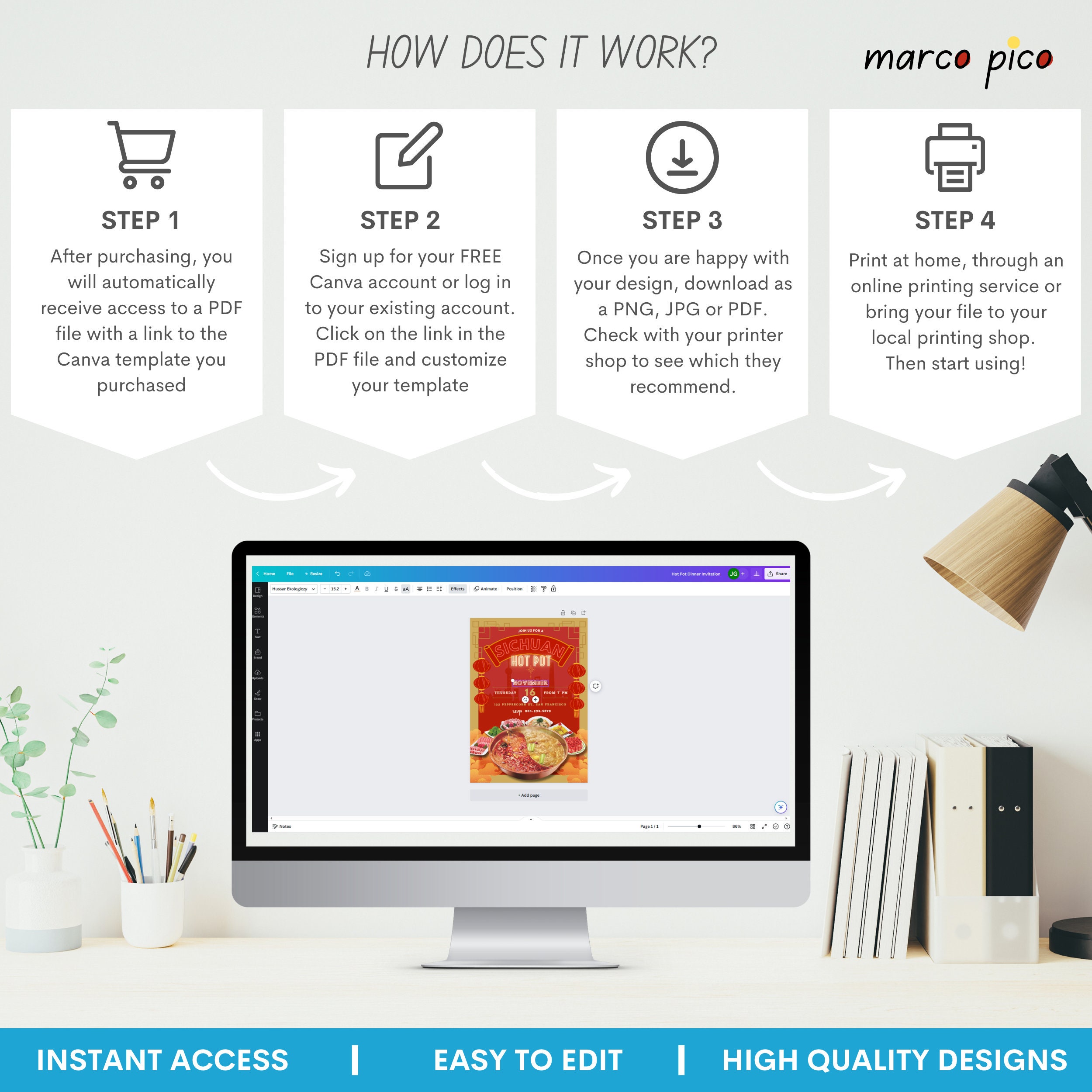 Sichuan Hot Pot Dinner Invitation Template, Digital Chinese Hot Pot ...