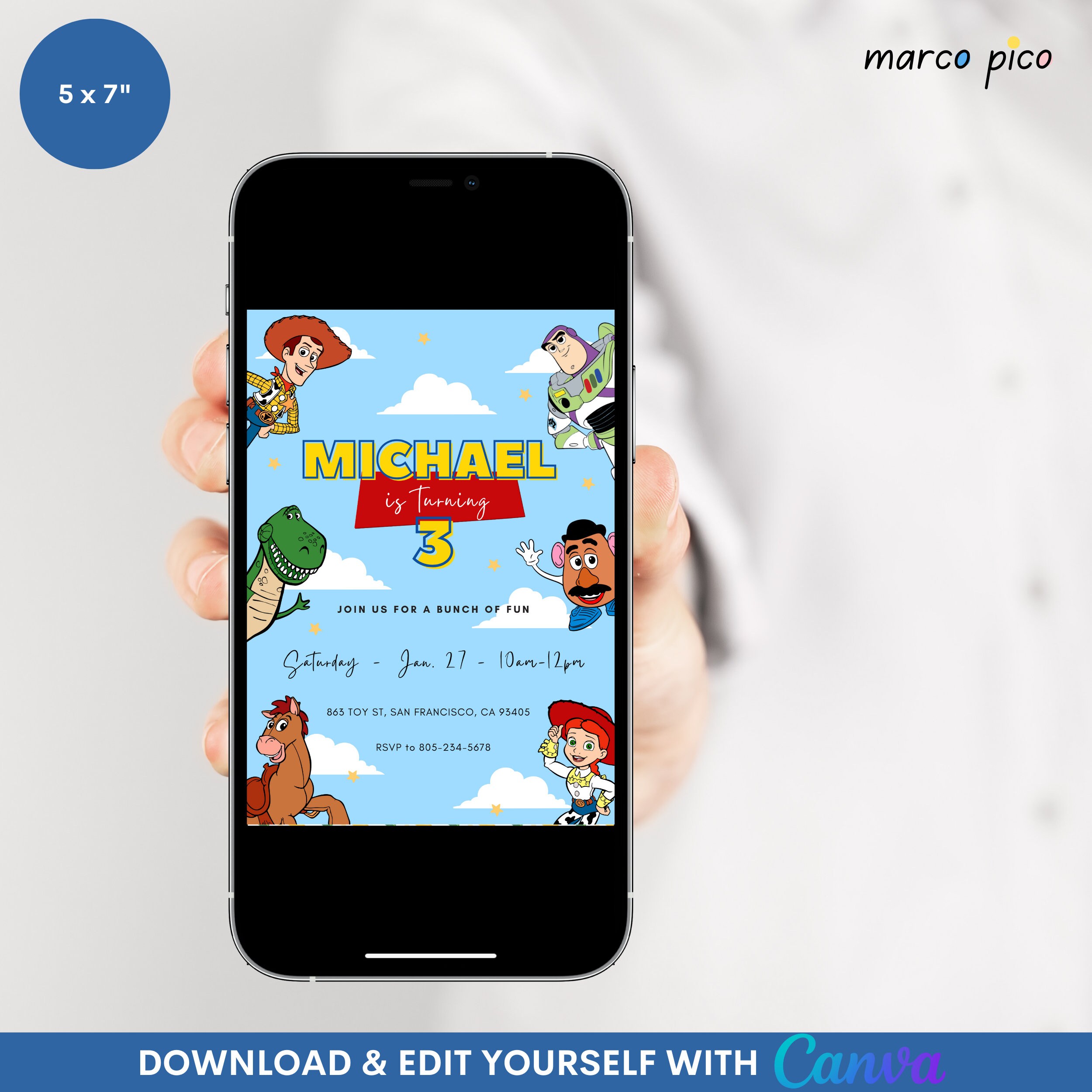 Toy Themed Birthday Invitation Template, Toy Birthday Invitation Card ...