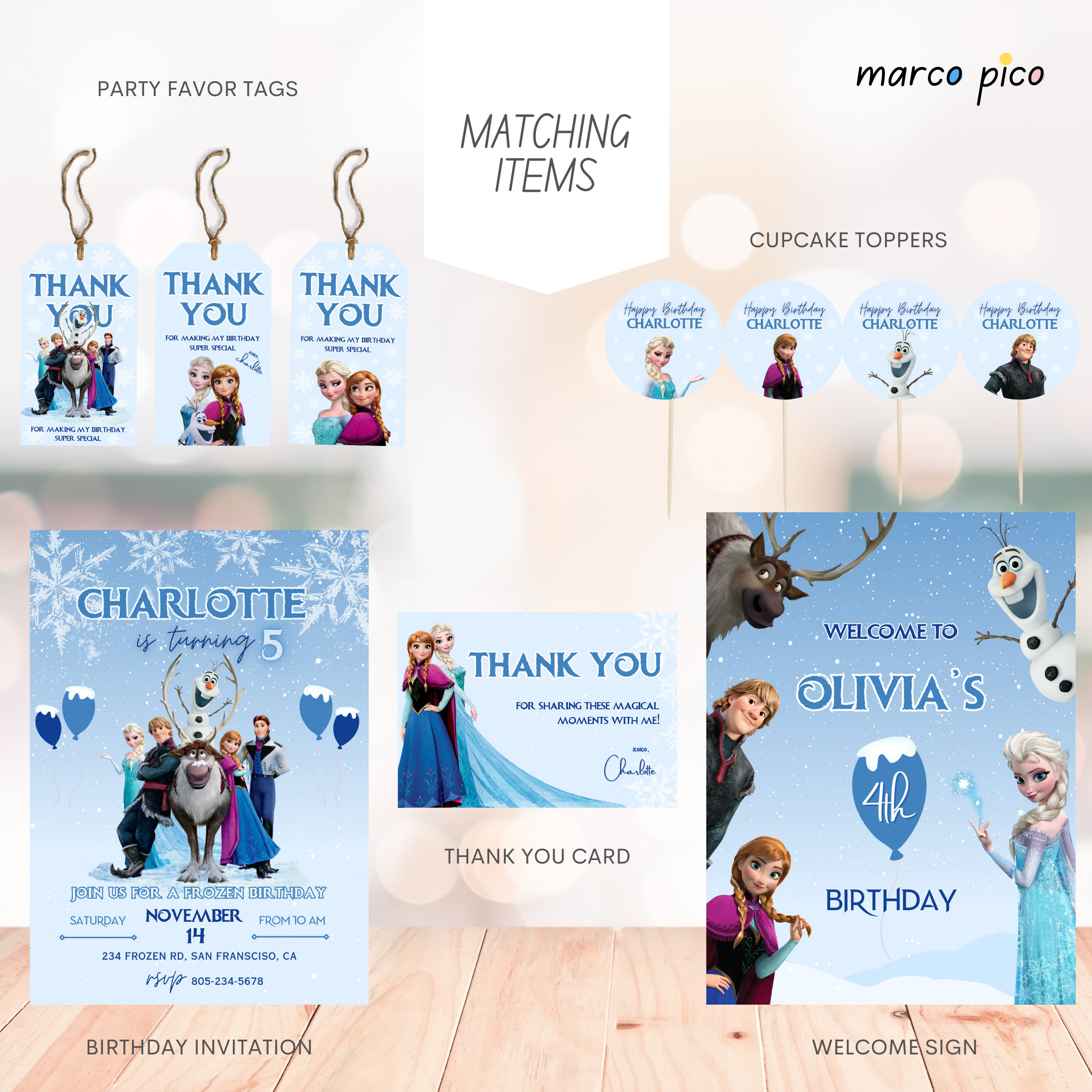 Frozen Movie Themed Birthday Welcome Sign Template, Editable Frozen ...