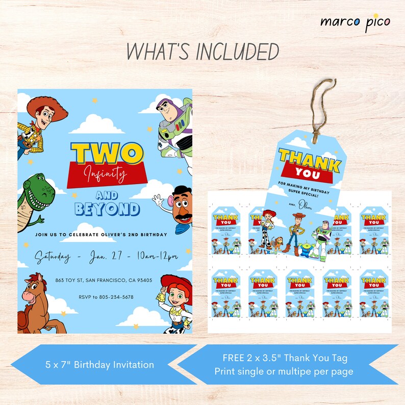 Toy Themed Birthday Invitation Template, Toy Birthday Invitation Card ...