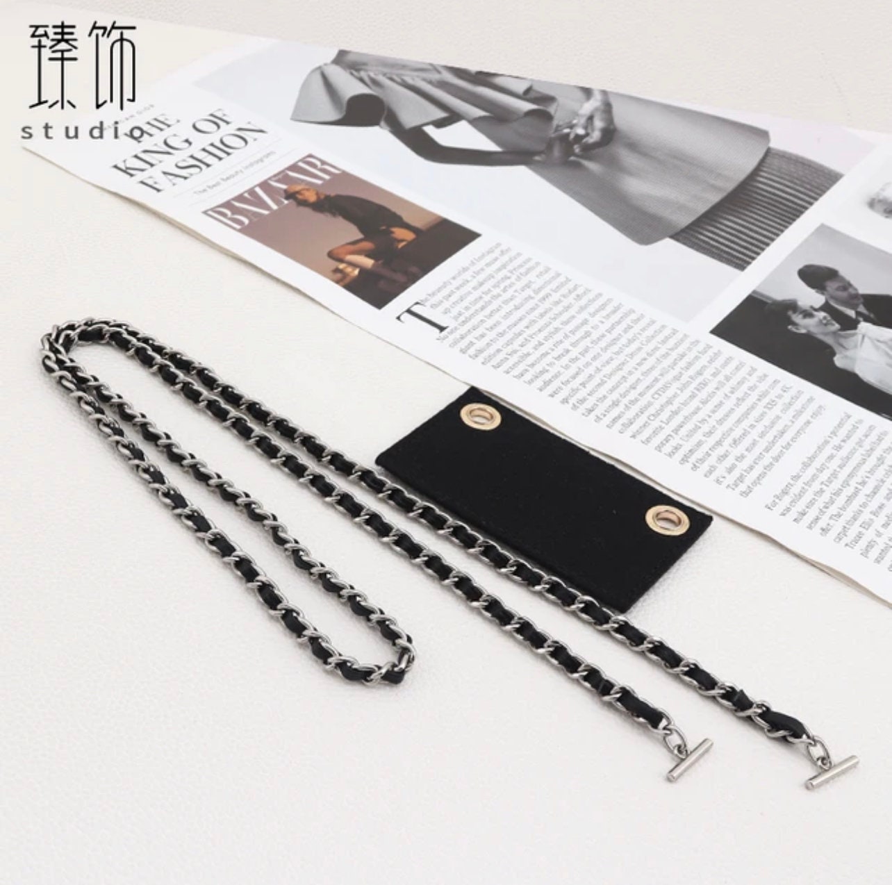 Luxury Black and Gold Chain for Designer Wallets, Purses, WOC and More ...