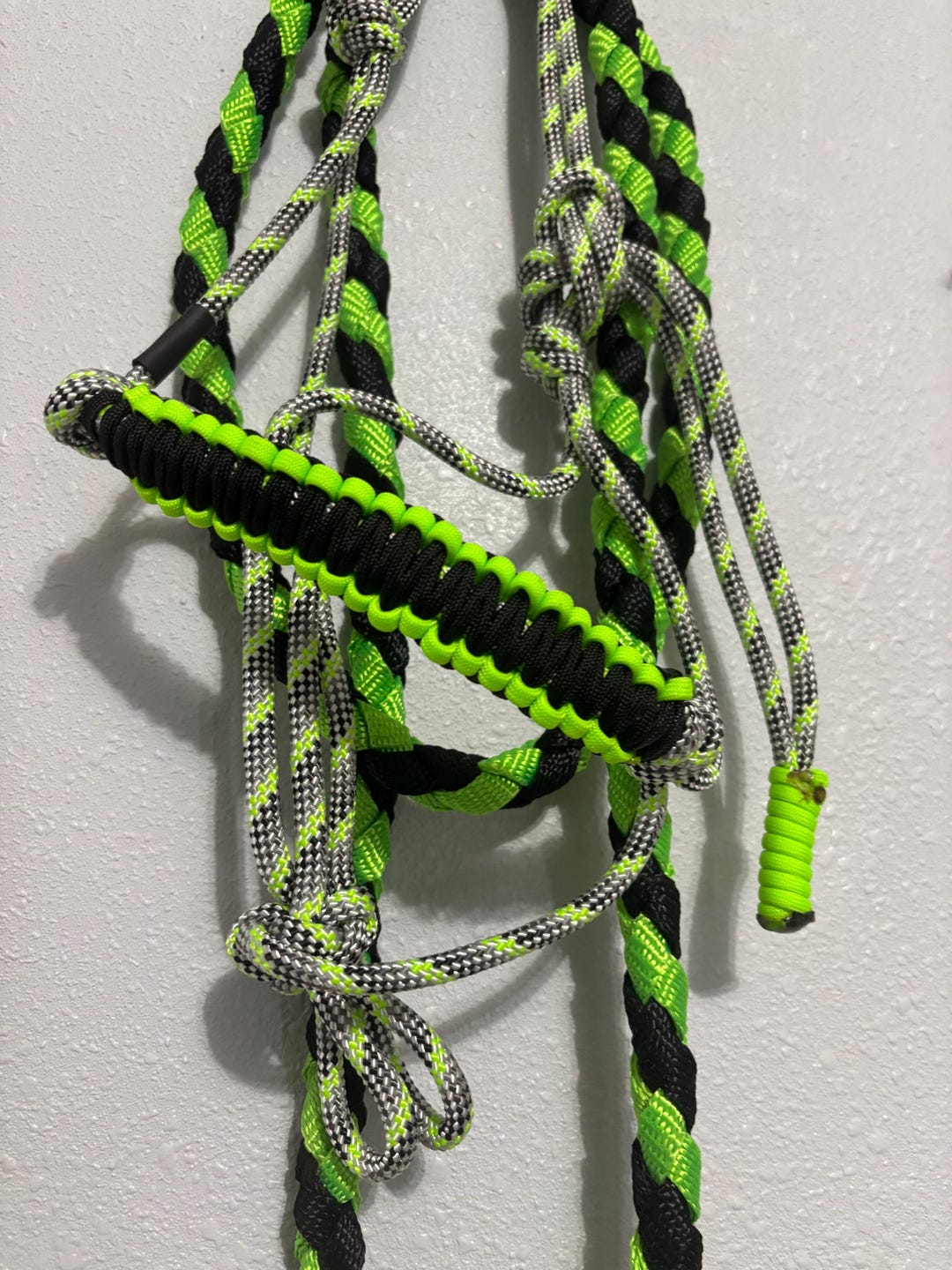 Lime and Black Mini Donkey Halter With Lead - Etsy