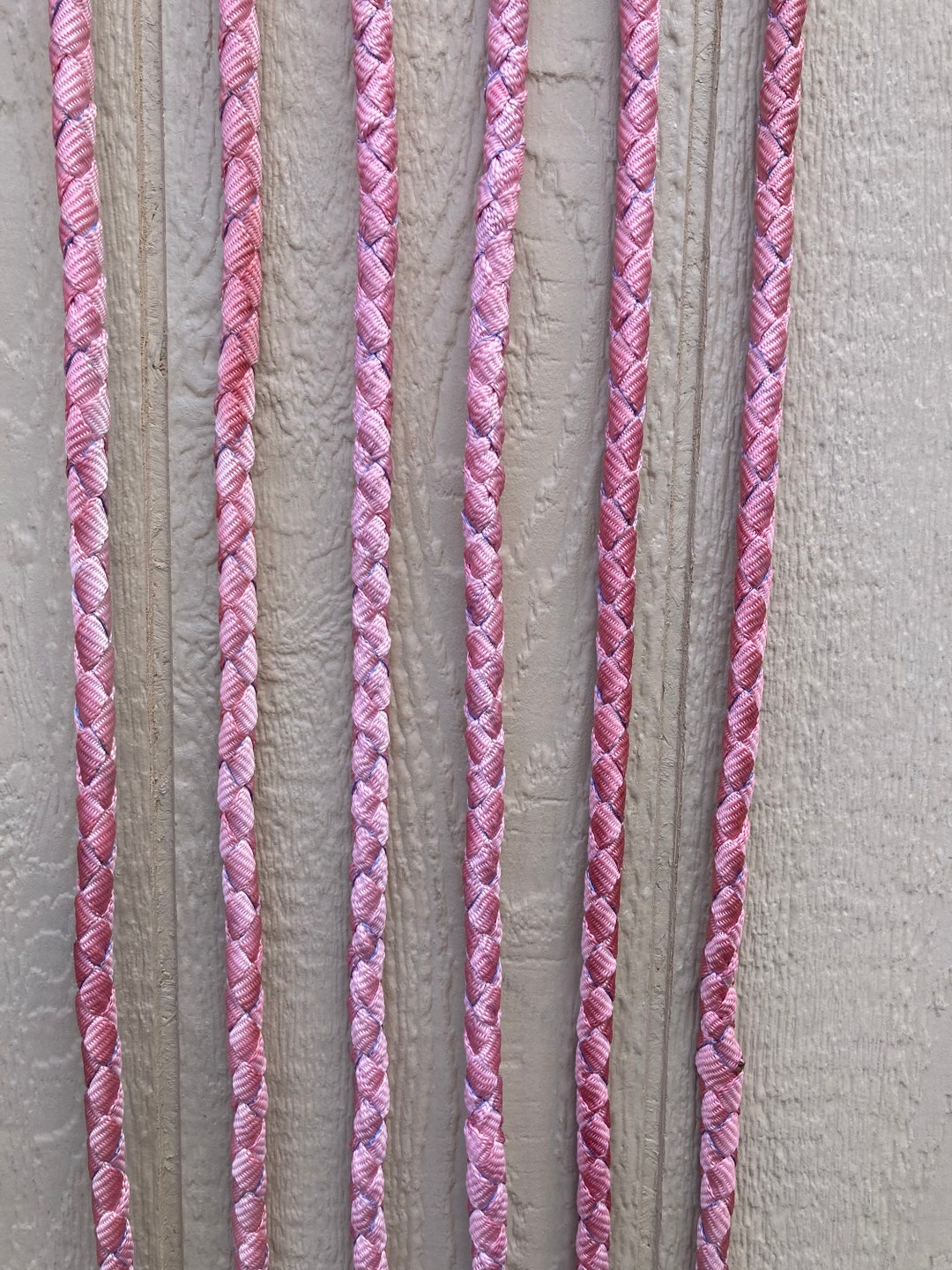 Reins--roping Reins-hand Braided Lt Pink - Etsy