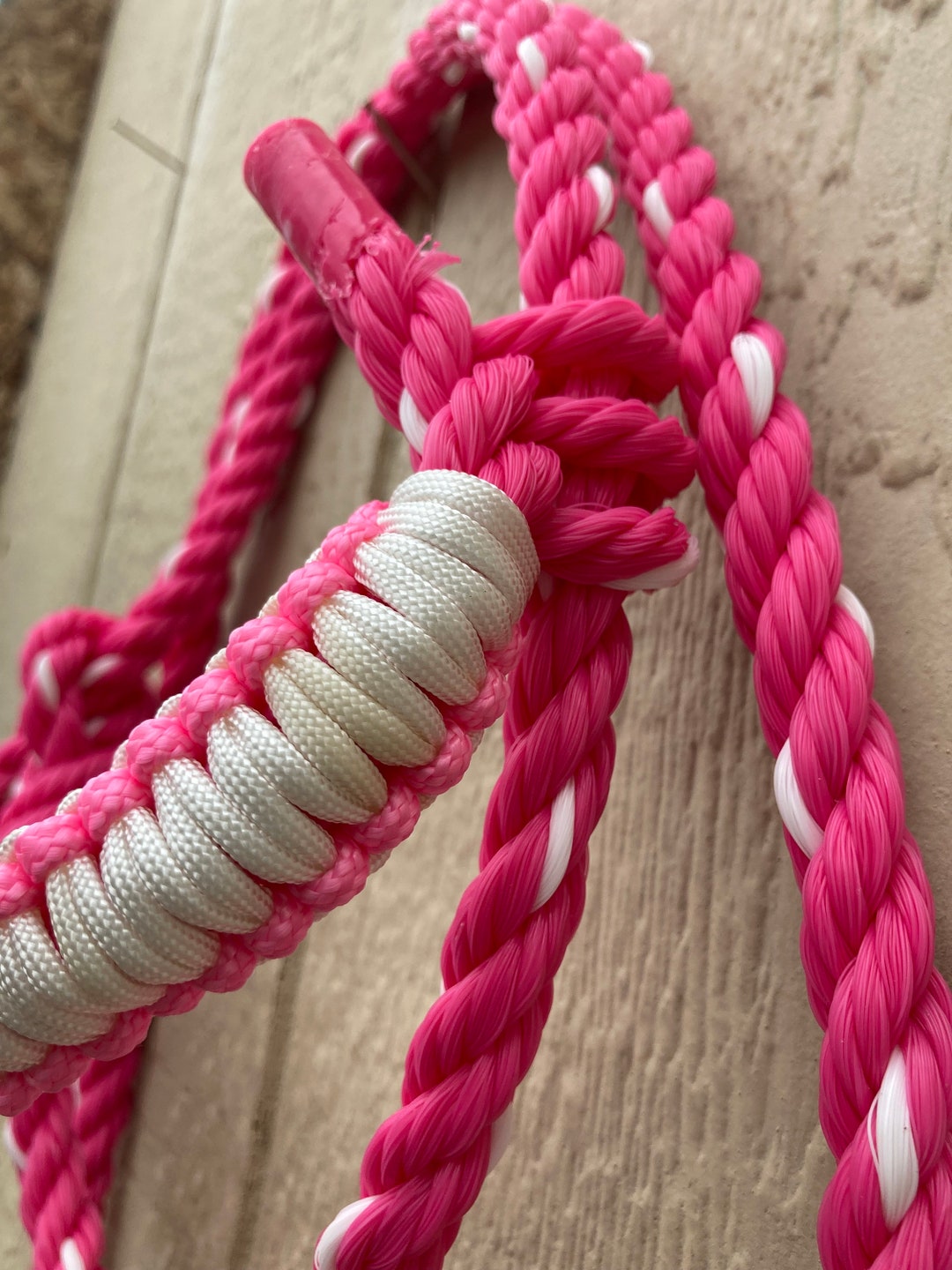 Cow Rope Halter-pink and White - Etsy