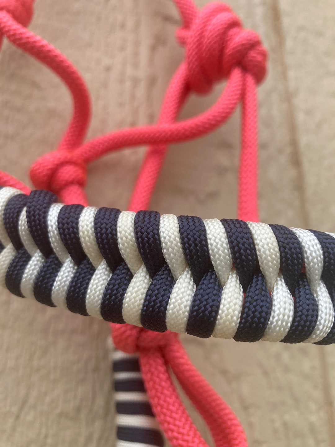 Foal Mini Donkey Halter-pink With Black and White Noseband. - Etsy