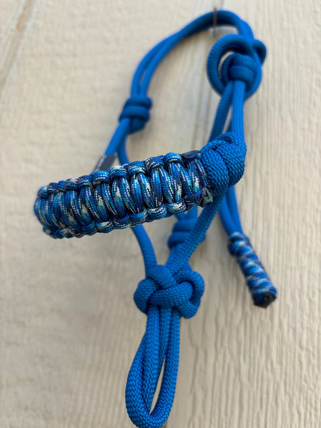 Foal Mini Donkey Halter-blue With Noseband - Etsy