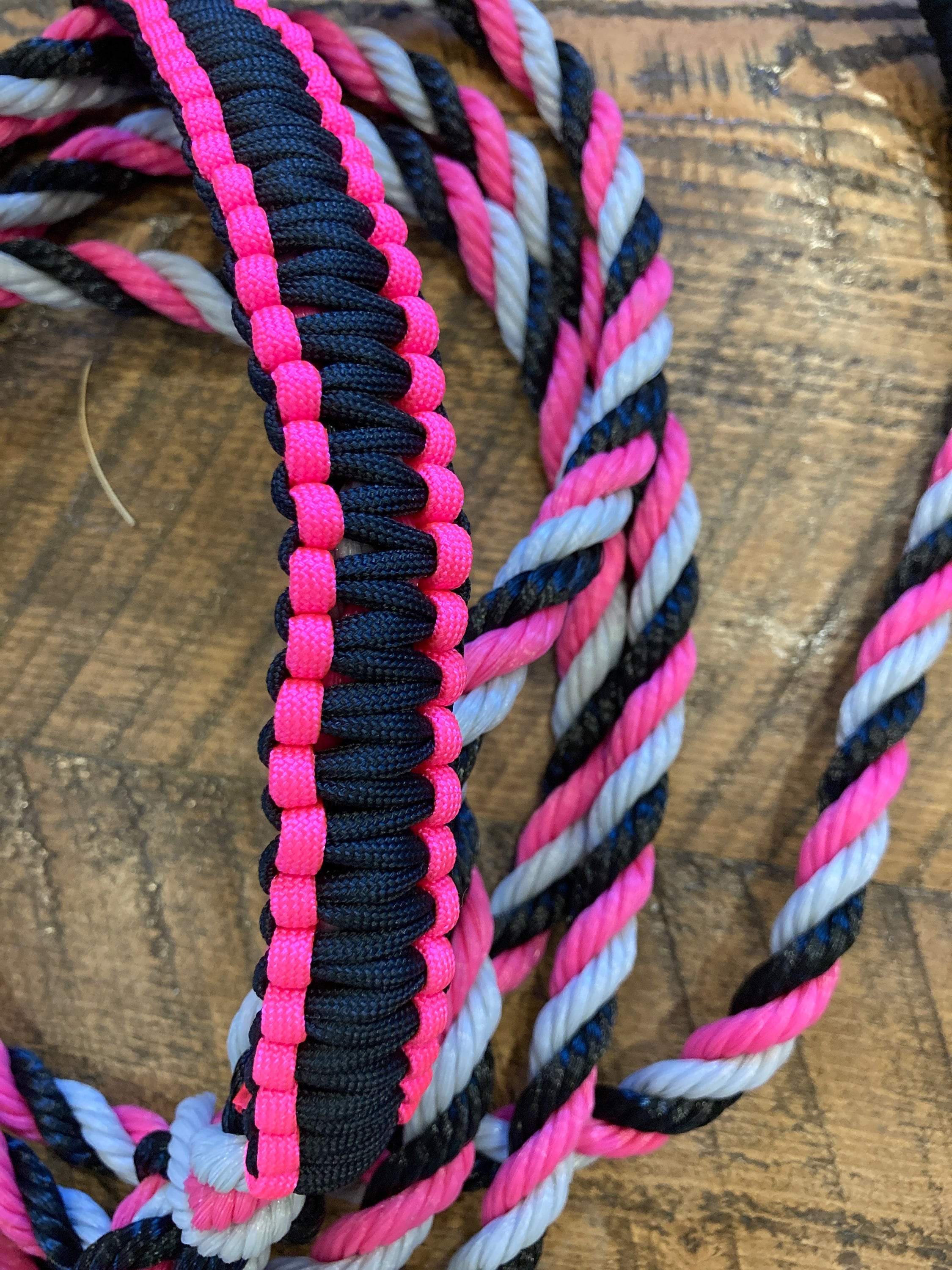 Cow Rope Halter-black/pink - Etsy