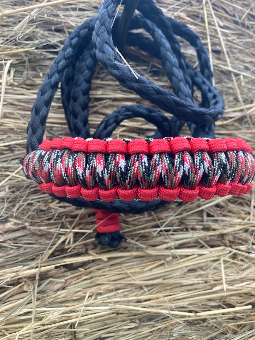 Sheep /goat Halter Black, With Red - Etsy