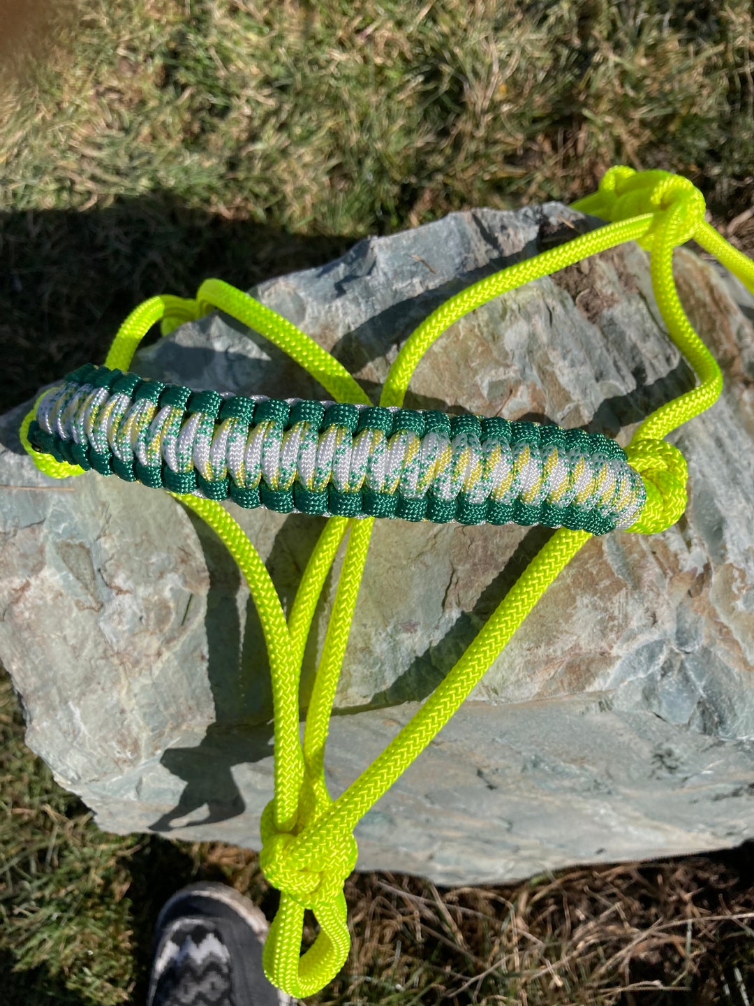 NEW!!!! Mini Donkey Halter-neon Yellow With Green ! - Etsy