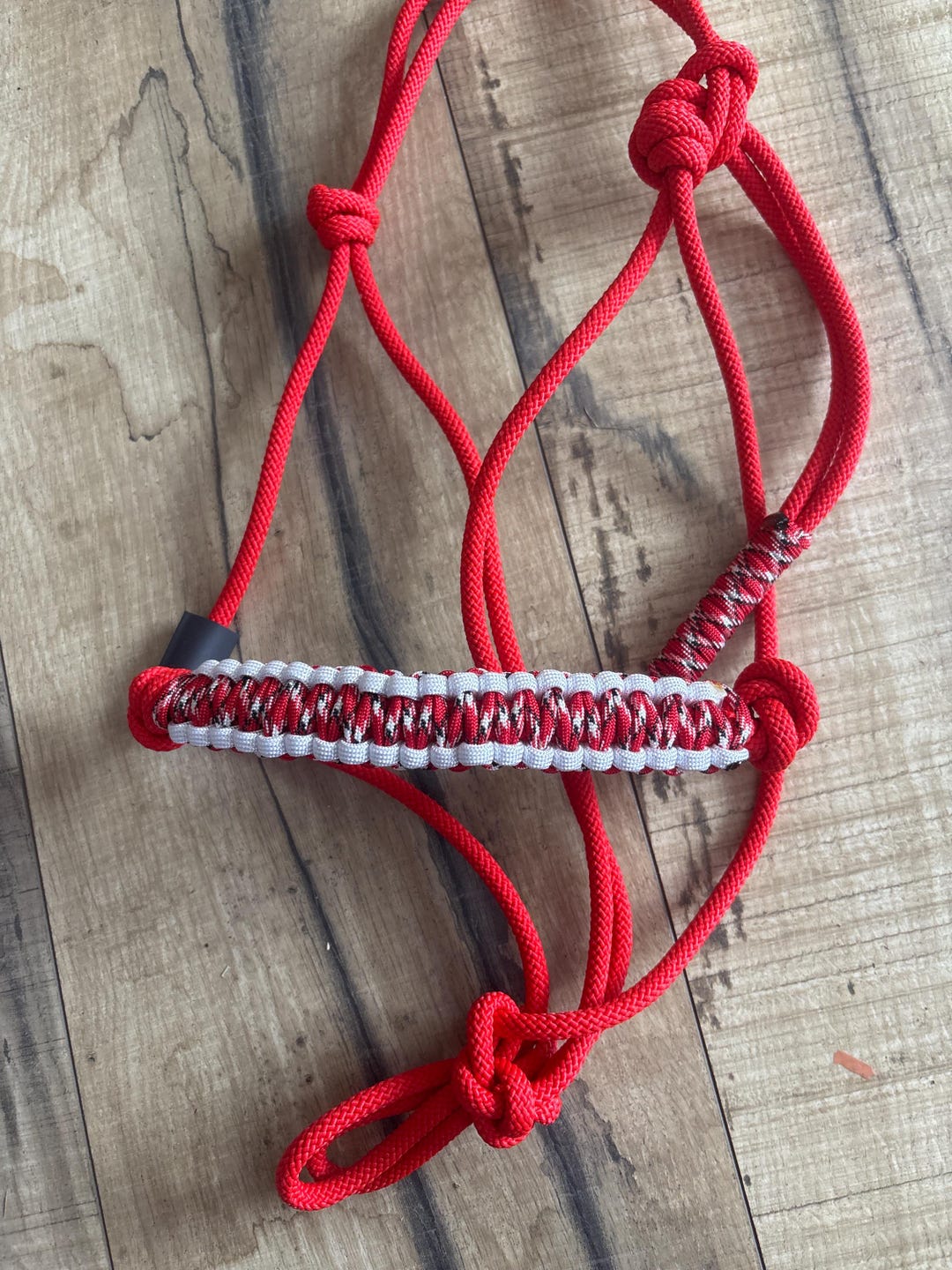 Mini Donkey Halter-red and White - Etsy