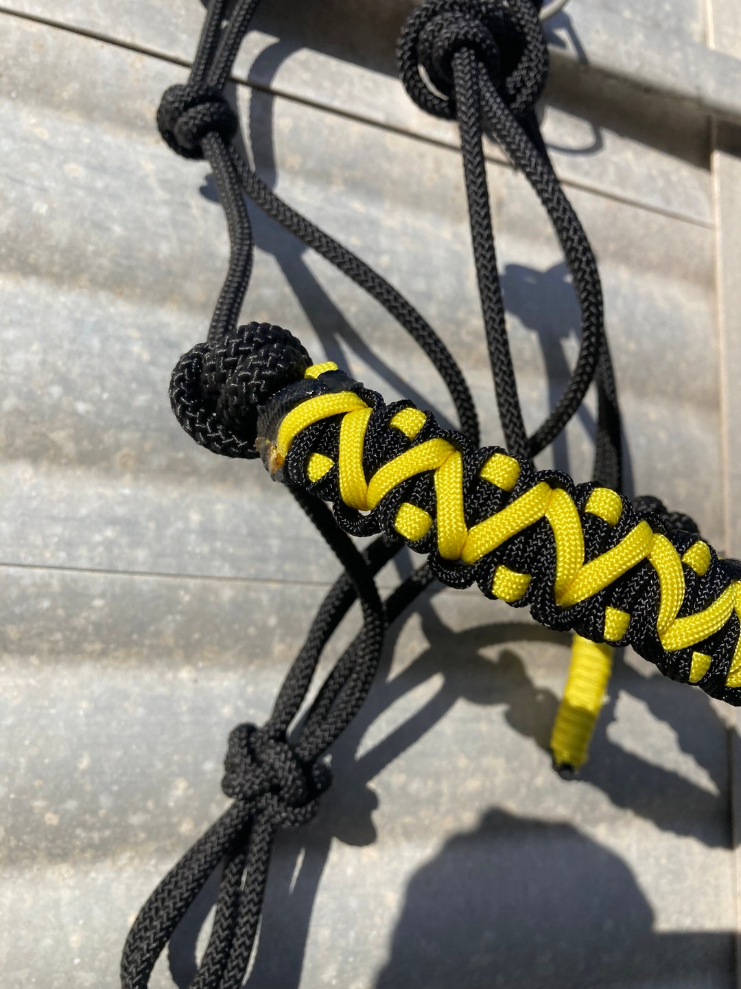 Mini Donkey Halter-black and Yellow - Etsy