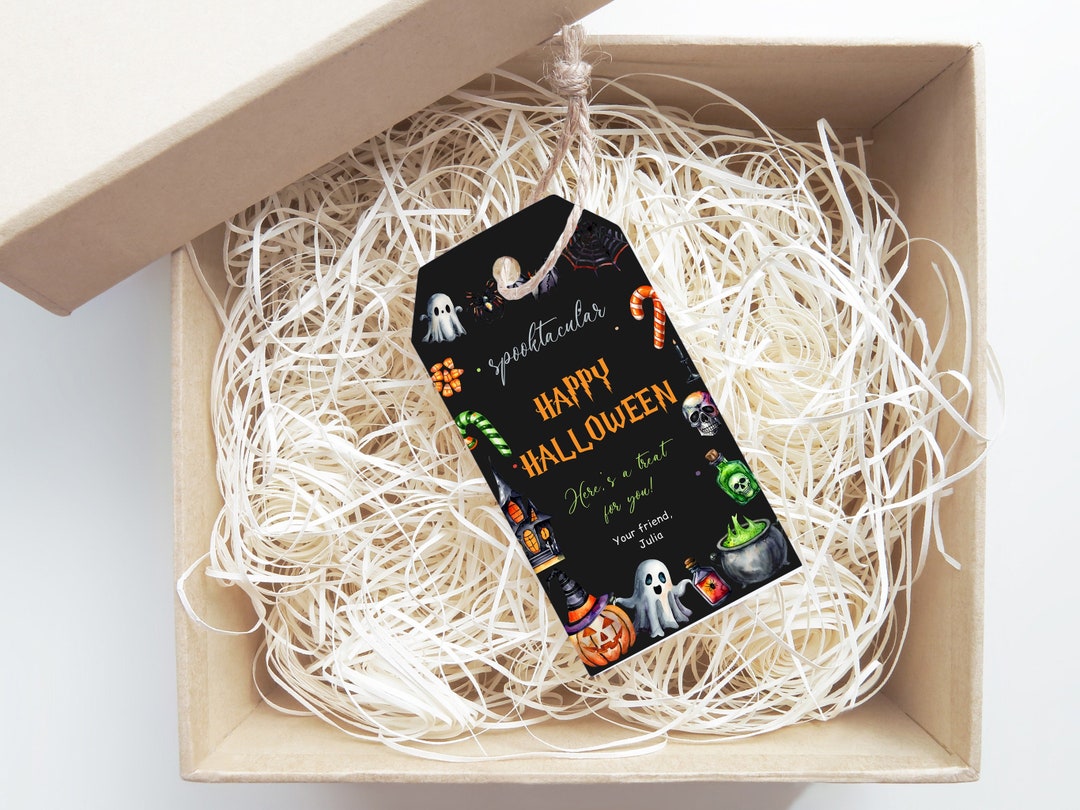 Printable Halloween Tags - Personalized Creepy Labels for Your Spooky ...