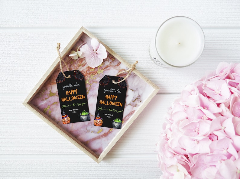Editable Halloween Labels Customizable Spooky Tags for Your Haunting ...