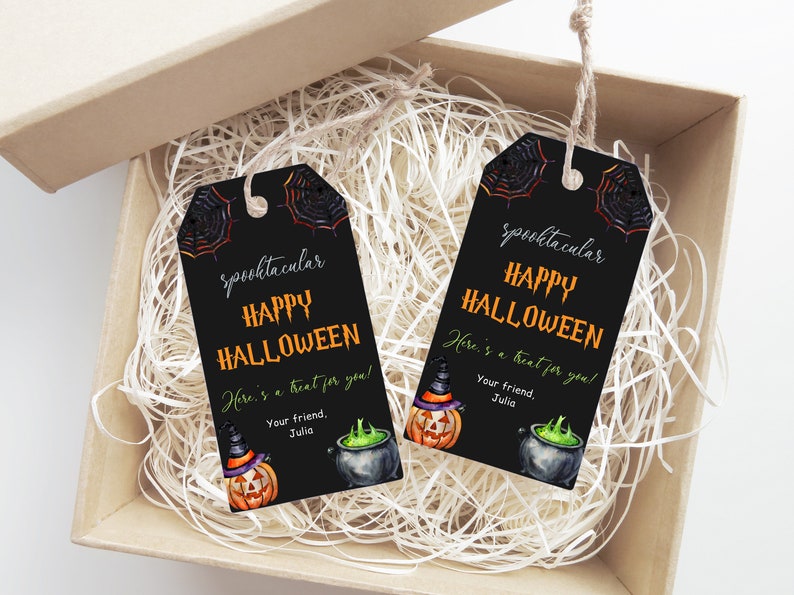 Editable Halloween Labels Customizable Spooky Tags for Your Haunting ...