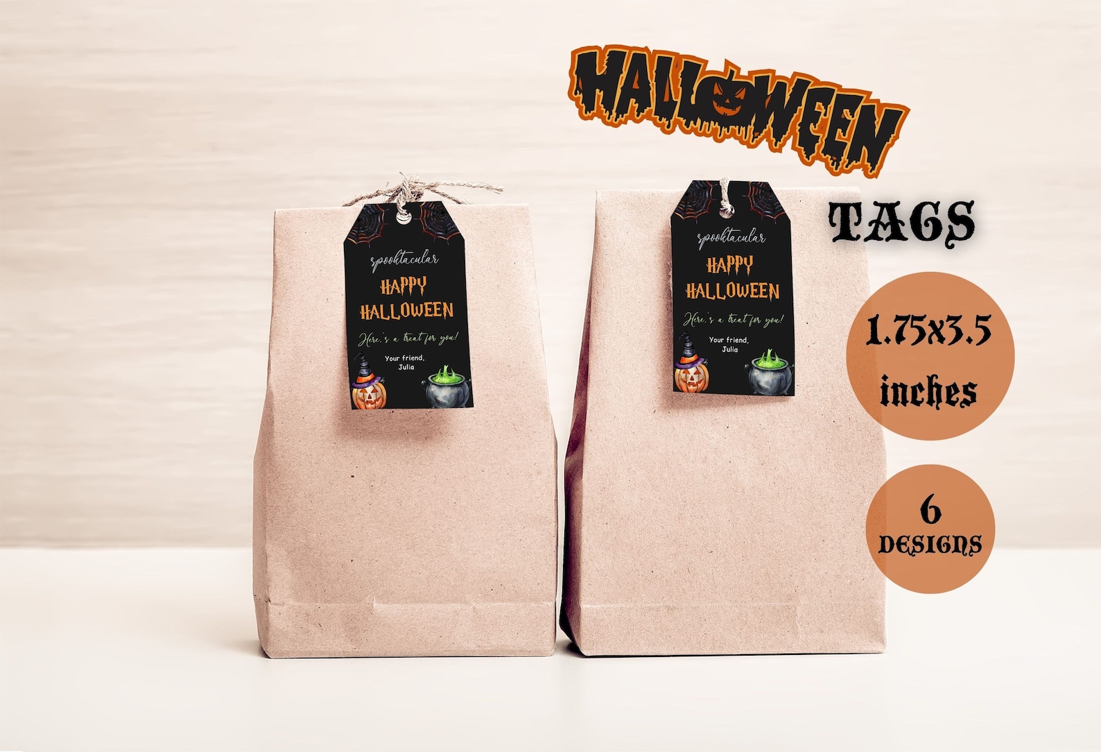 Editable Halloween Labels - Customizable Spooky Tags for Your Haunting ...
