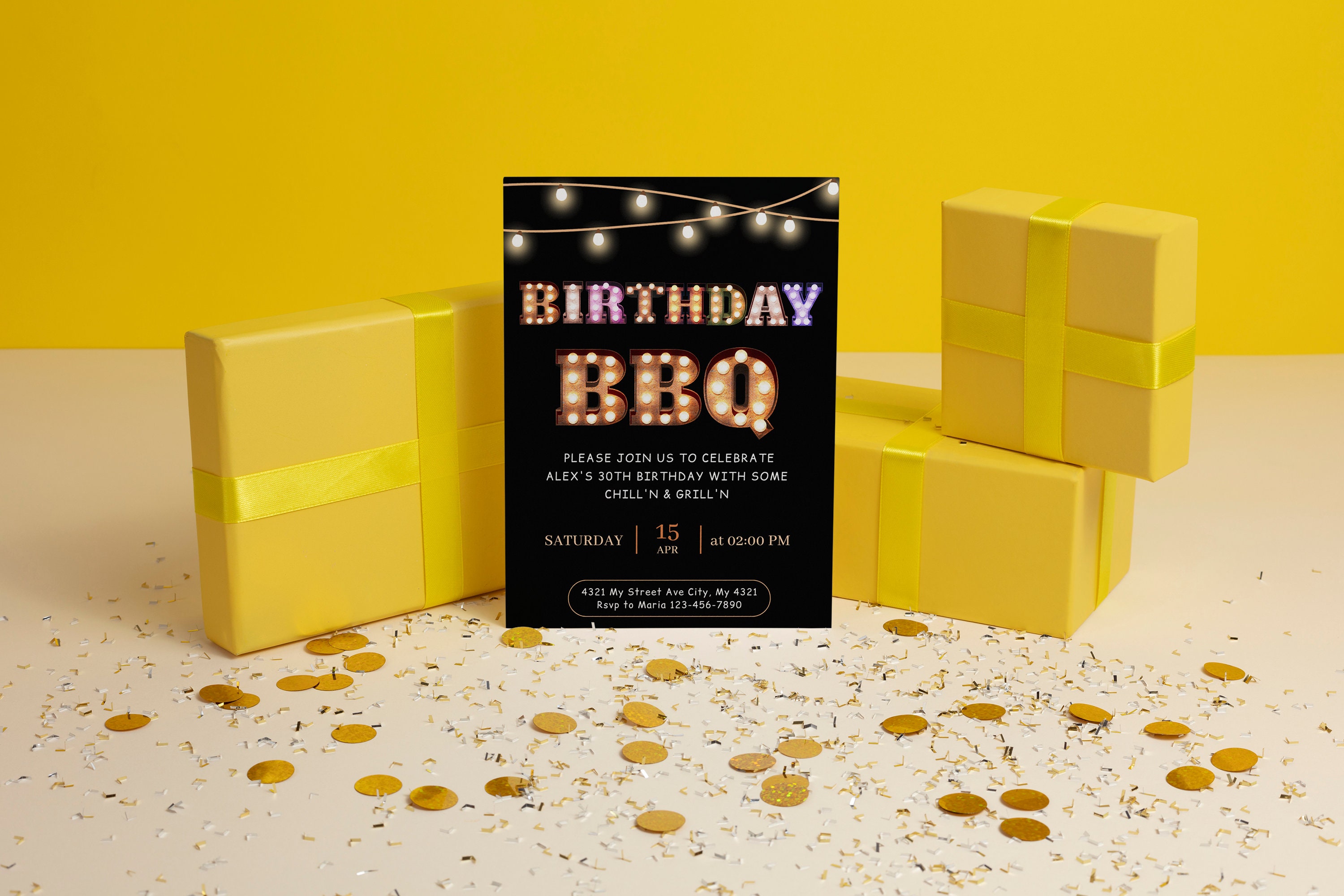 Grill and Chill: Birthday BBQ Invitation for Adult Digital - Etsy