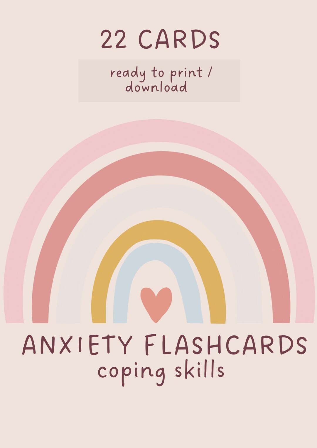 Digital Anxiety Cards - Etsy