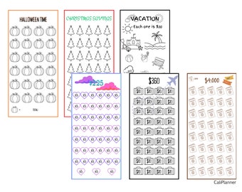 Savings Challenge Printable-6 Different Challenges-pdf (digital ...