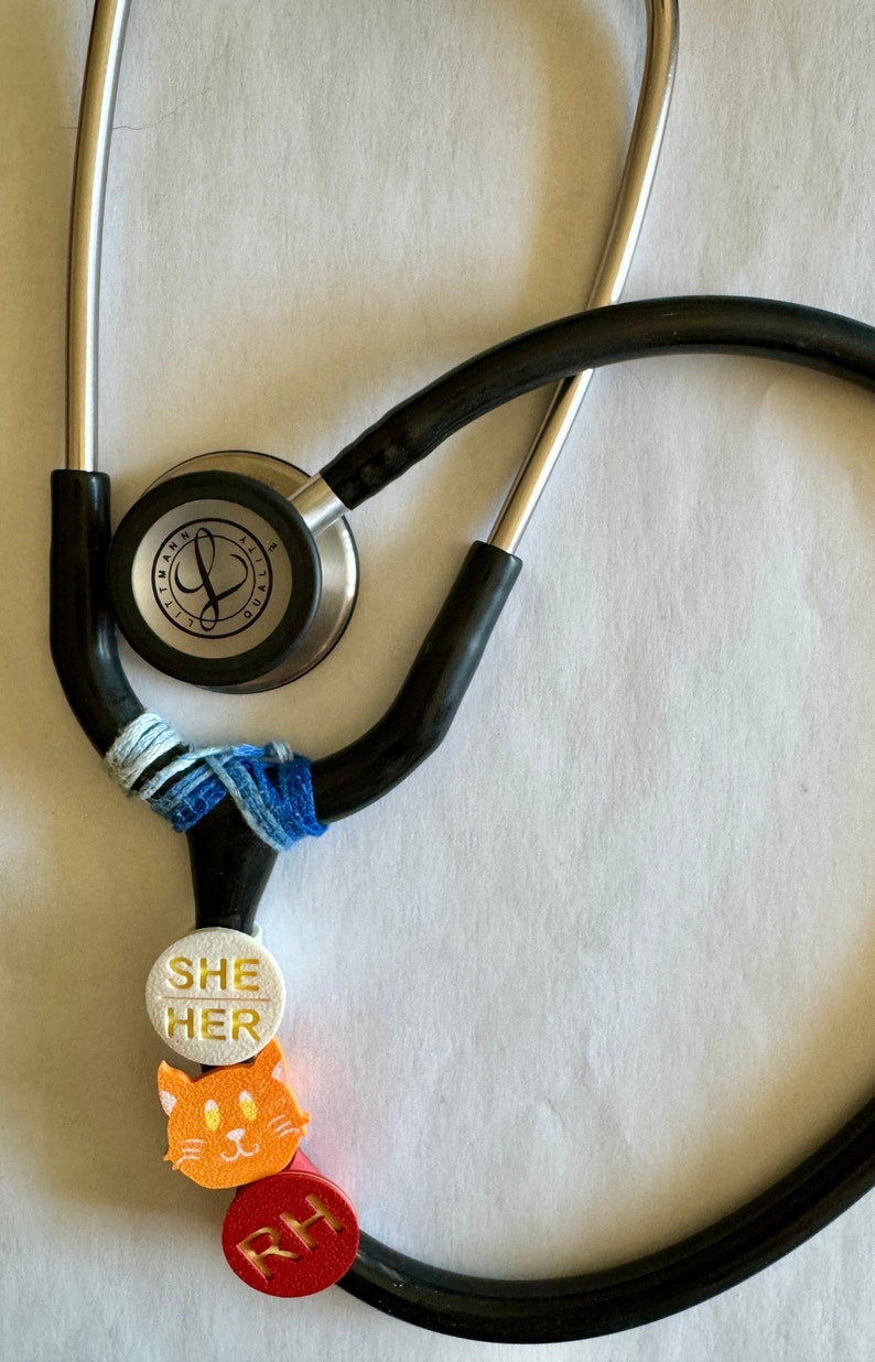 Stethoscope Charms (initials/titles) - Etsy