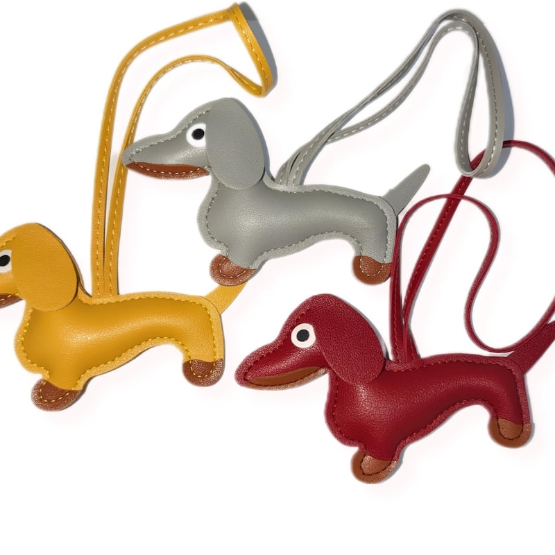 Leather Bag Charm - Etsy