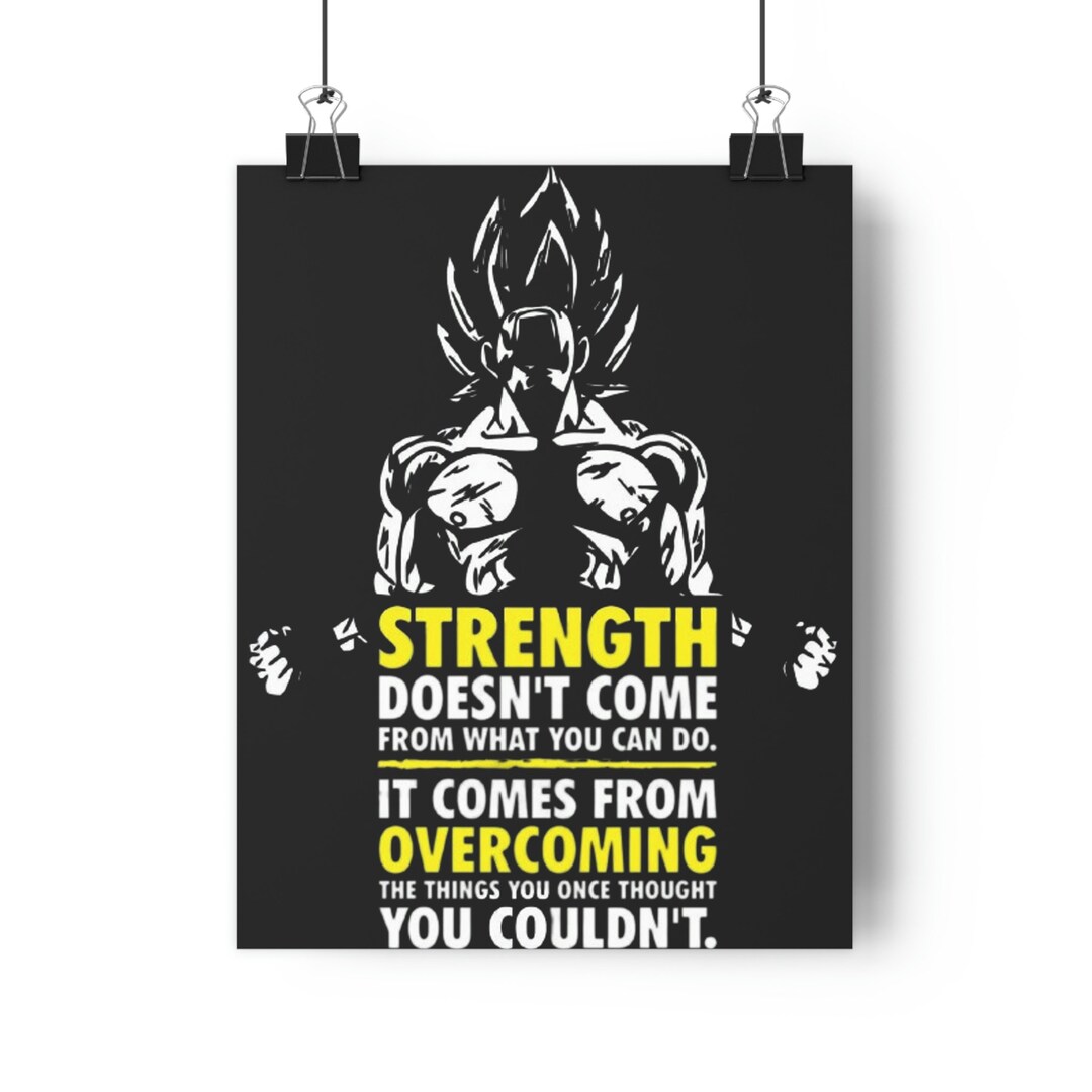 Goku Strength Overcoming Premium Poster - Etsy Goku Strength Overcoming Premium Poster - Etsy