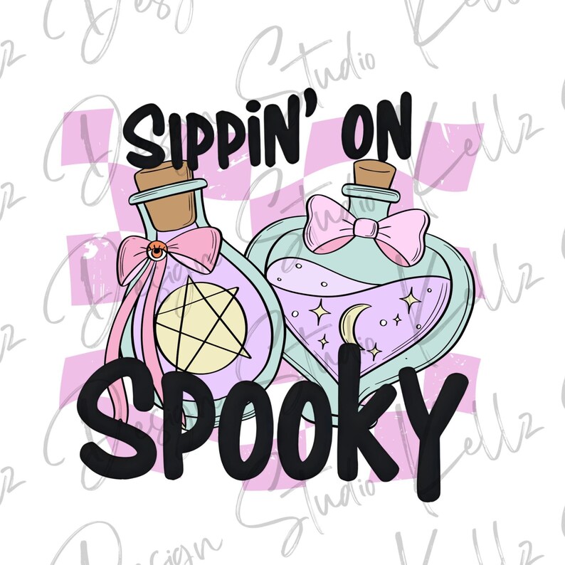 Sippin' on Spooky | PNG Digital Design| Digital Download | Instant ...