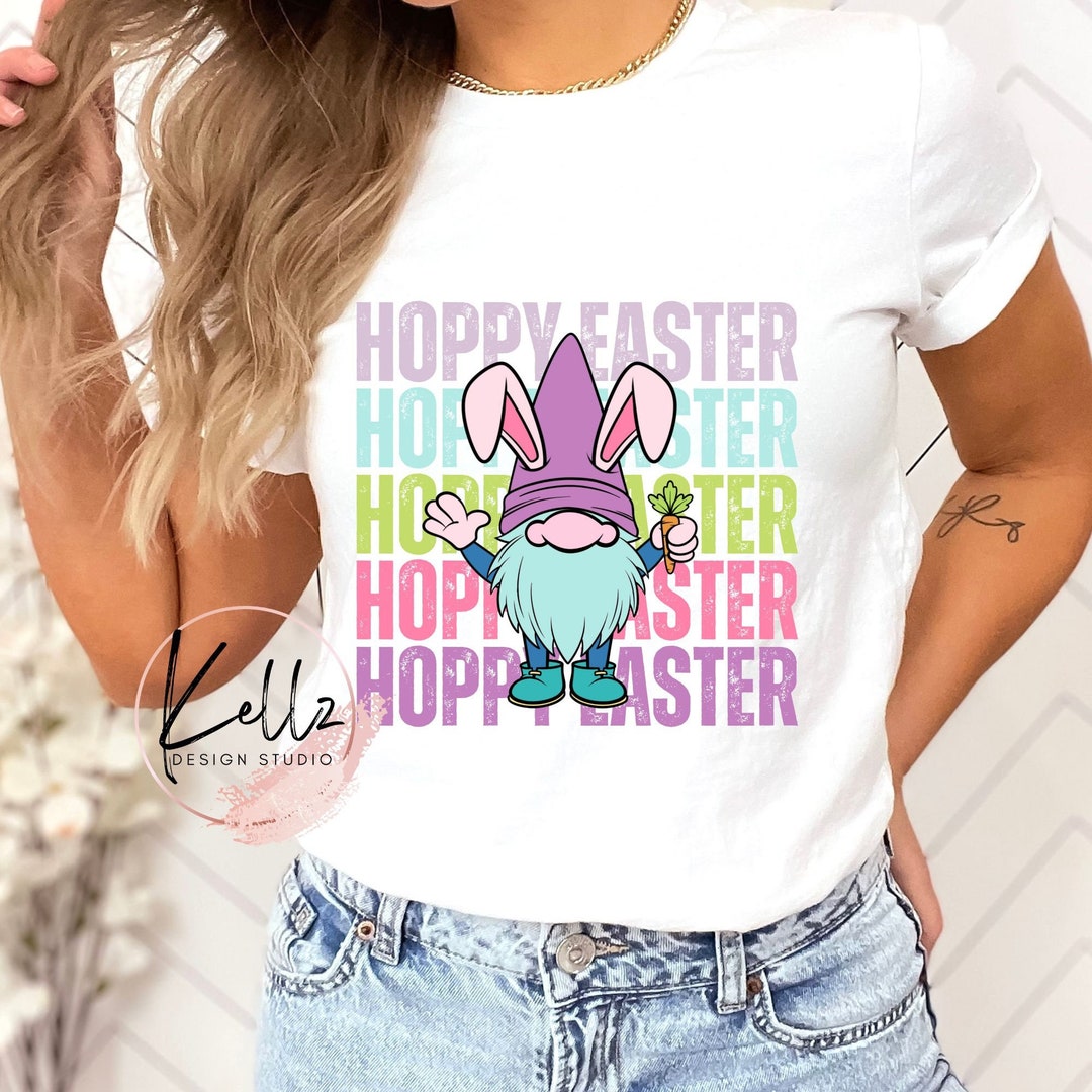 Hoppy Easter With Gnome | PNG Digital Design| Digital Download ...