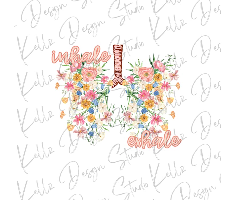 Inhale Exhale | PNG Digital Design| Digital Download | Instant Download ...