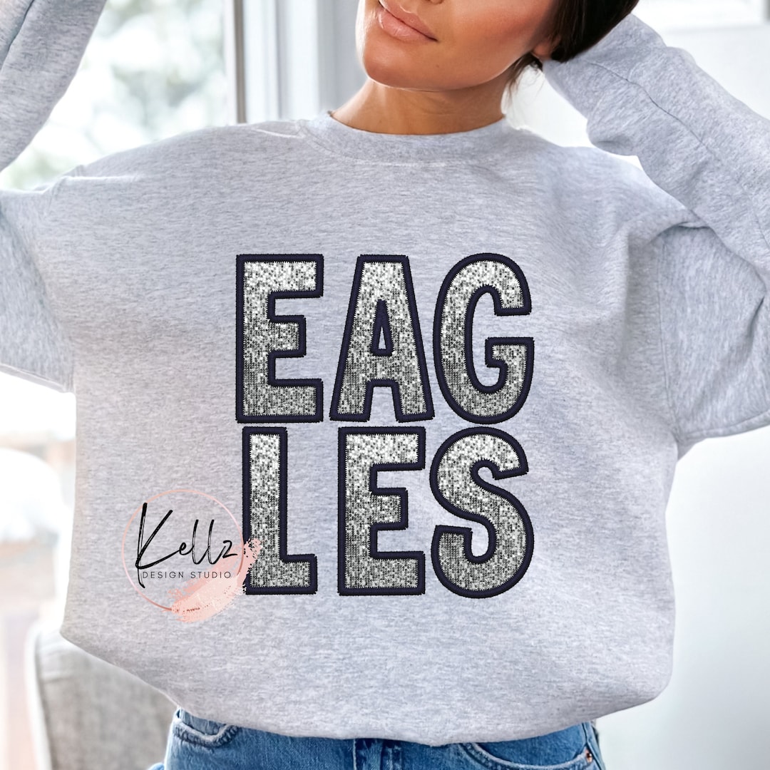 Eagles Sequin Faux Embriodery | PNG Digital Design| Digital Download | Instant Download ...