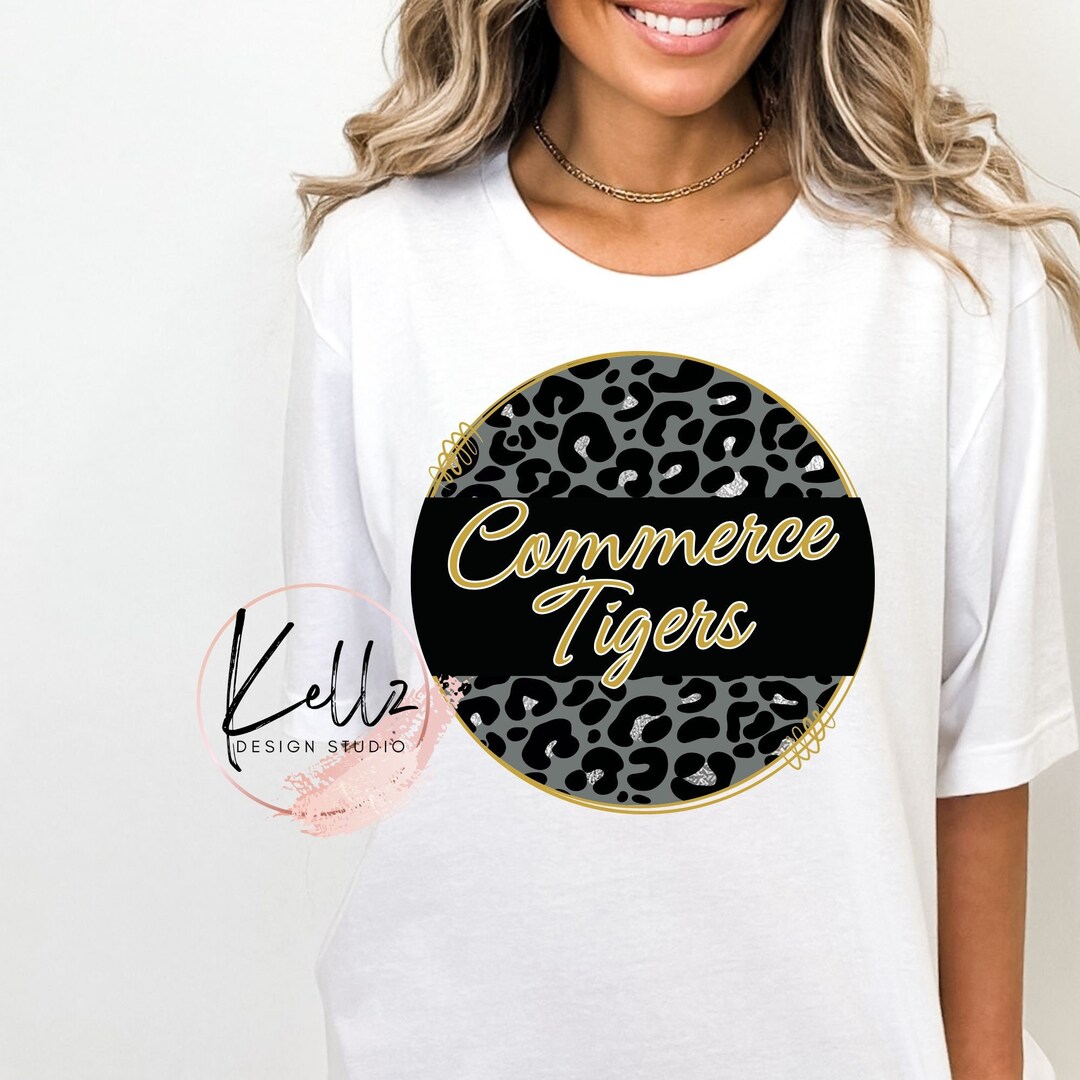 Commerce Tigers Leopard Circle | PNG Digital Design| Digital Download ...