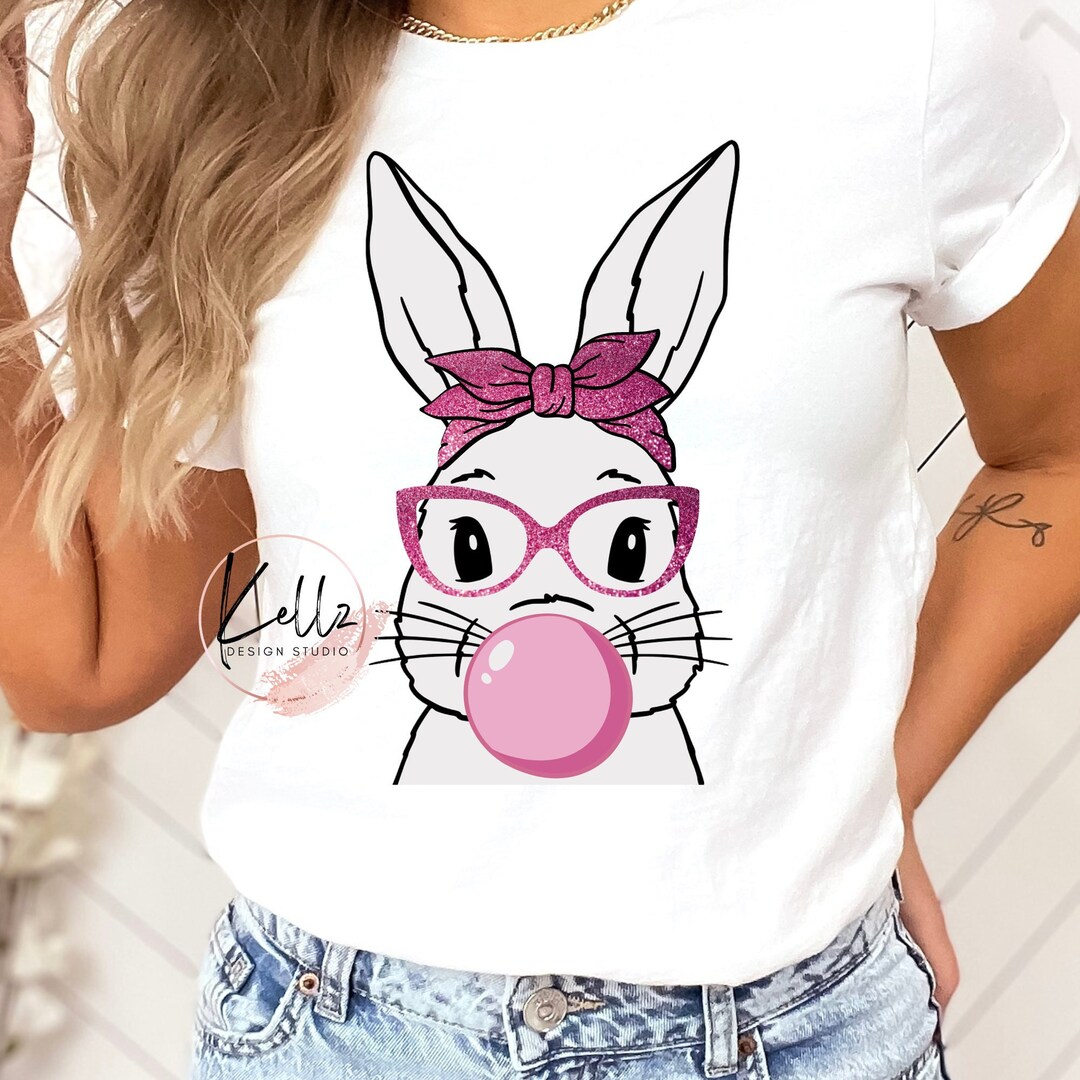 Bunny Rabbit Blowing Bubble | PNG Digital Design| Digital Download ...