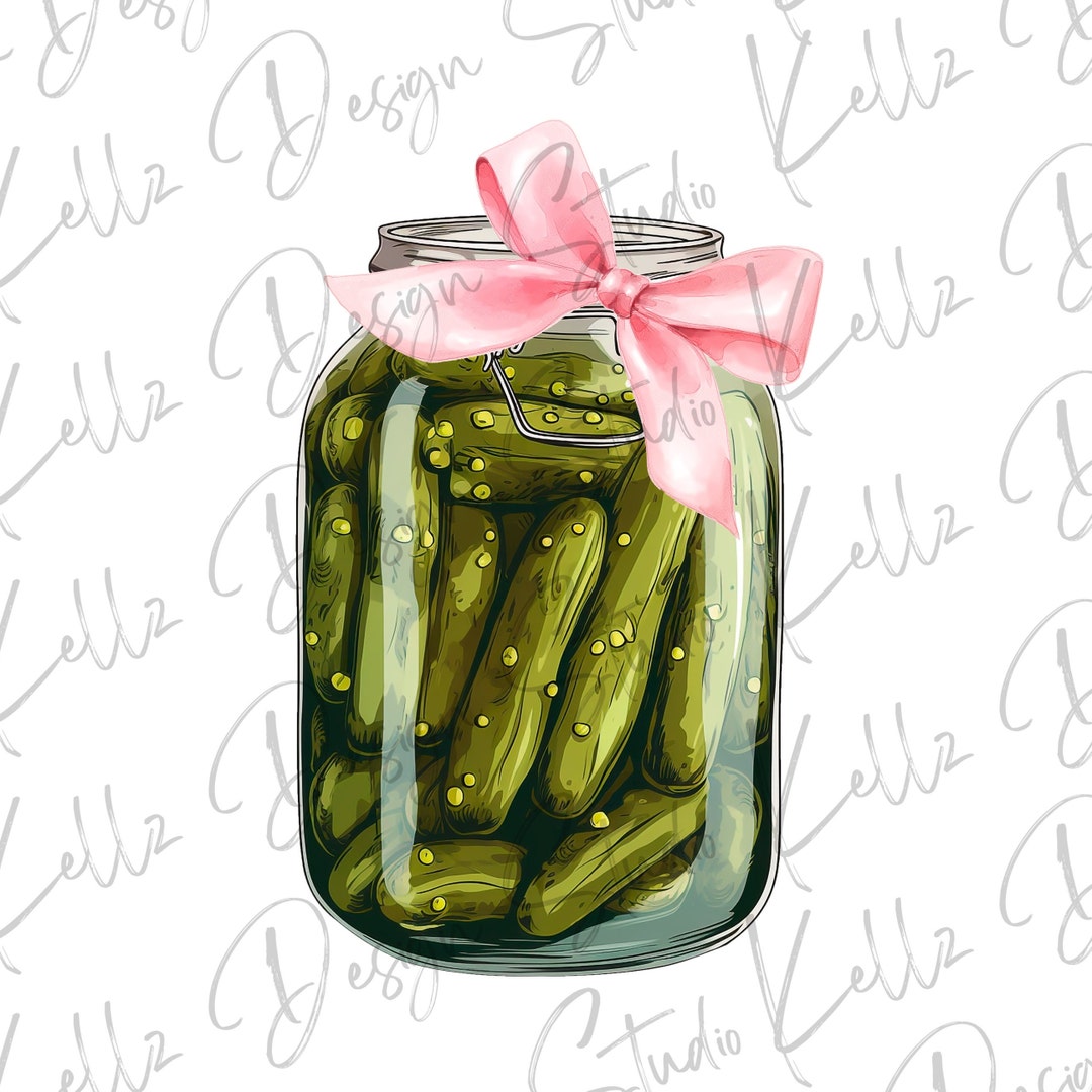 Coquette Pickle Jar | PNG Digital Design| Digital Download | Instant ...