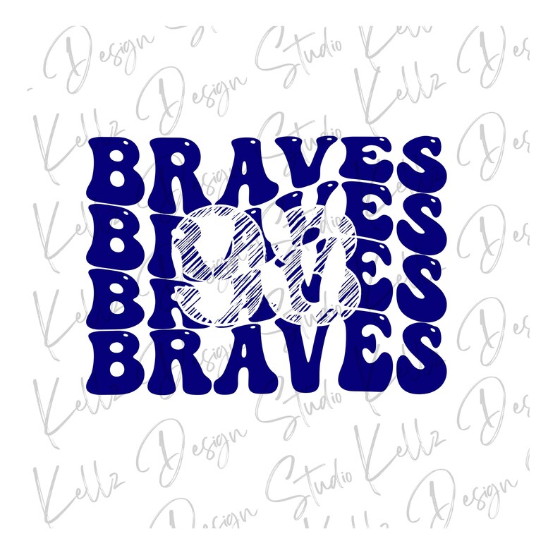98 Braves | PNG Digital Design| Digital Download | Instant Download ...