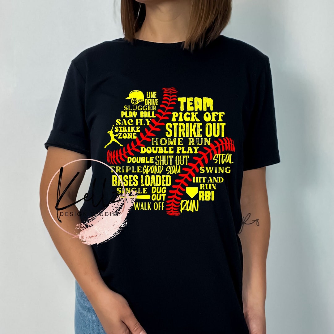 Softball Typography | PNG Digital Design| Digital Download | Instant ...