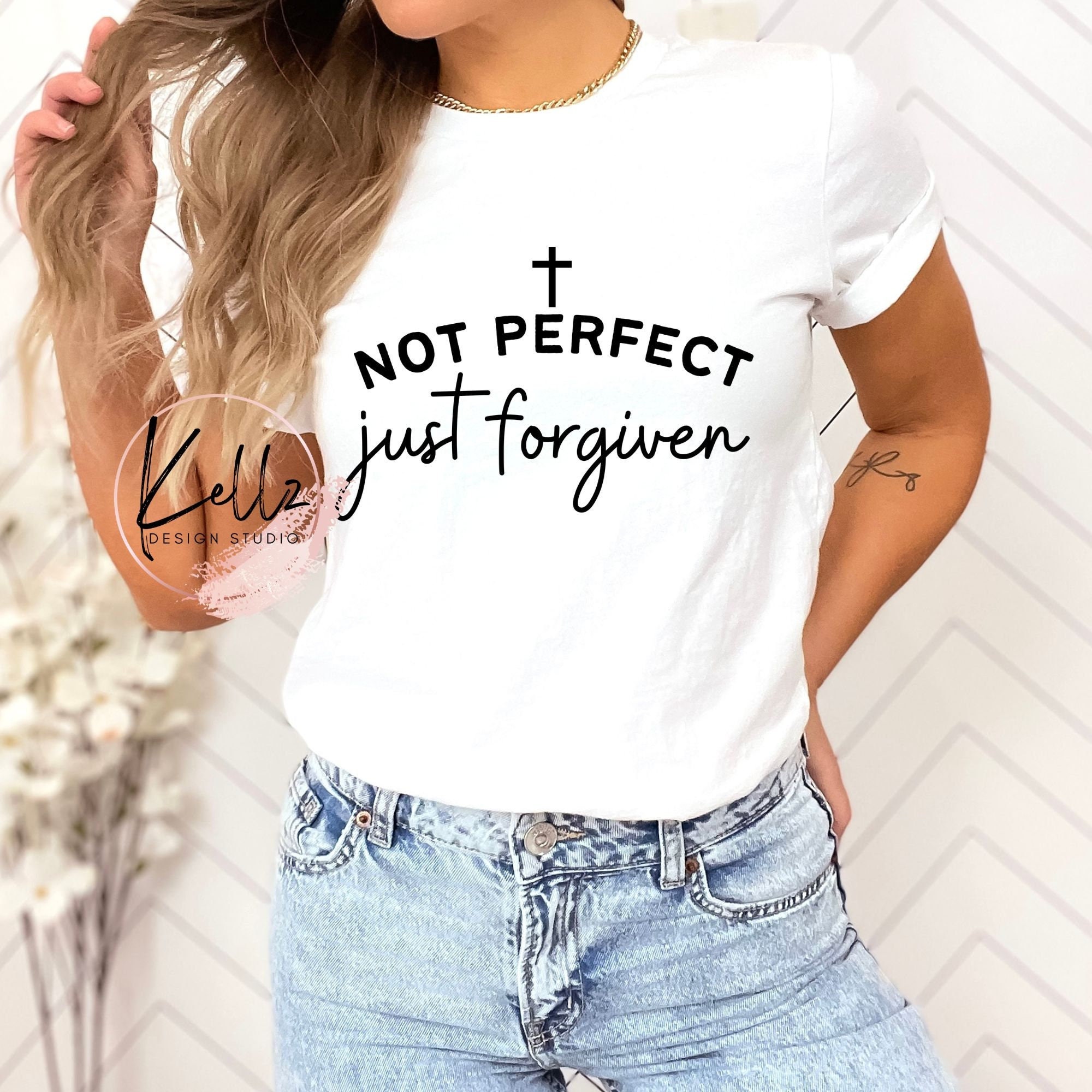 Not Perfect Just Forgiven | PNG Digital Design| Digital Download ...