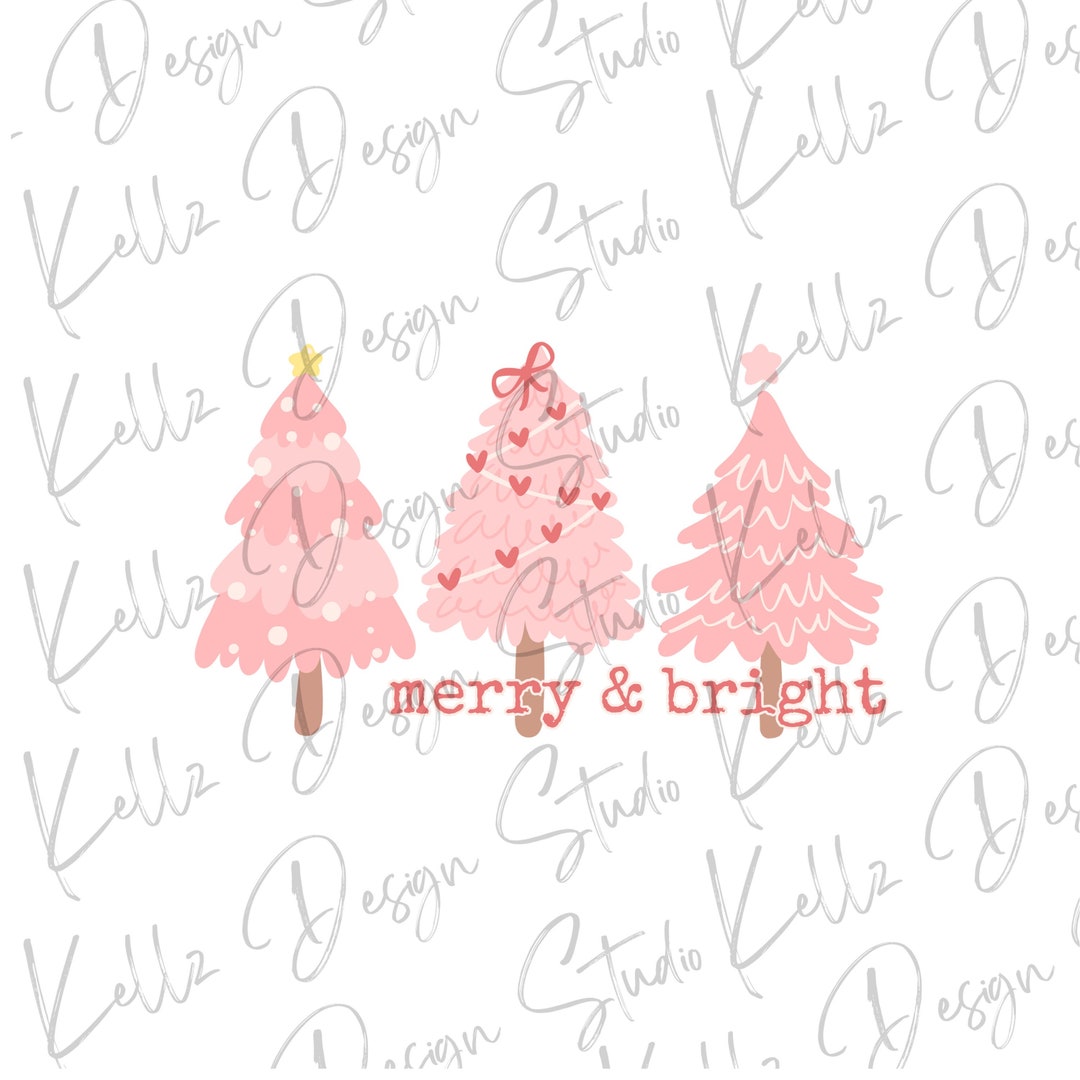 Merry and Bright | PNG Digital Design| Digital Download | Instant ...