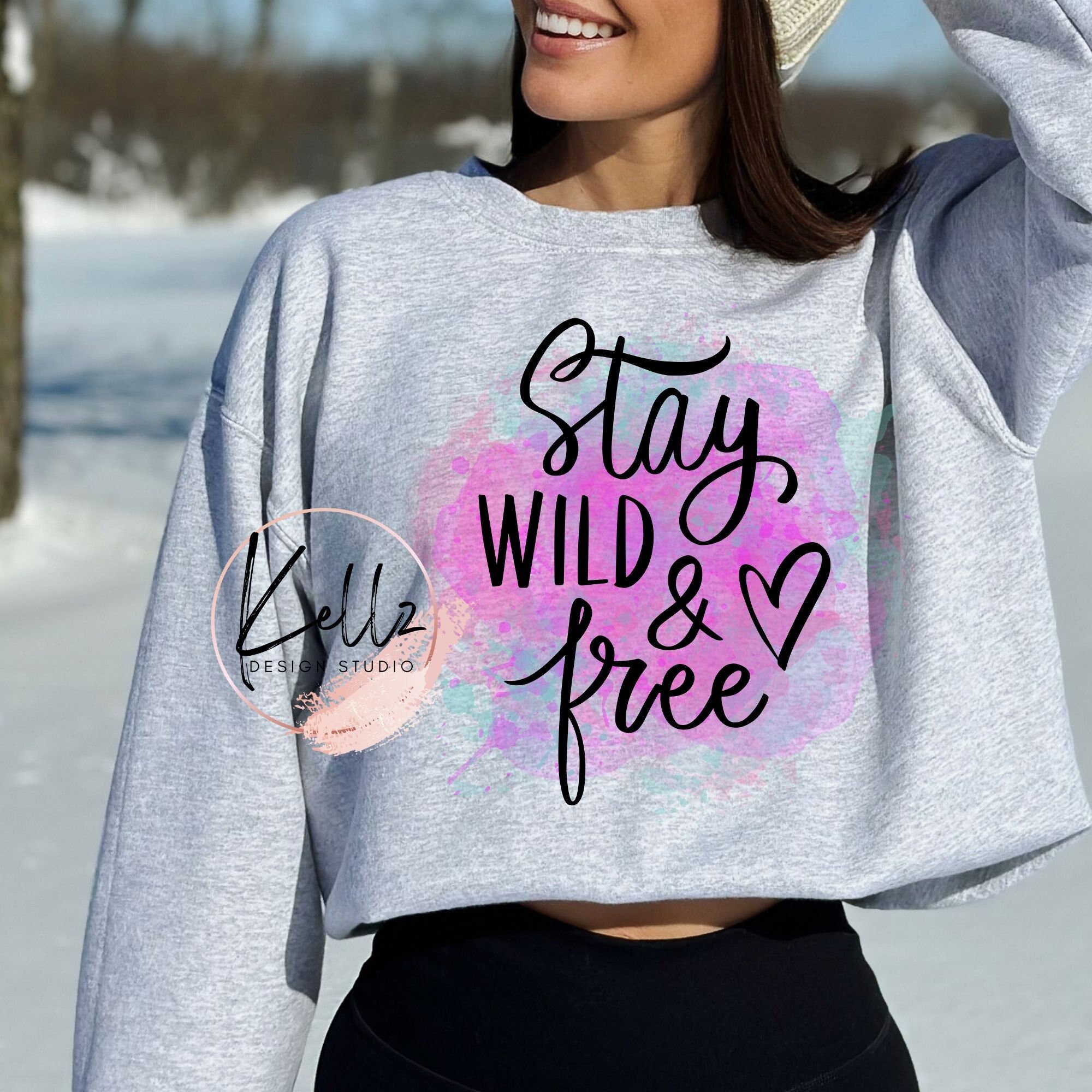 Stay Wild and Free Paint Splatter | PNG Digital Design| Digital ...